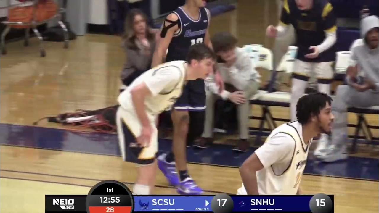 SCSU Men's Basketball Highlights vs SNHU - YouTube