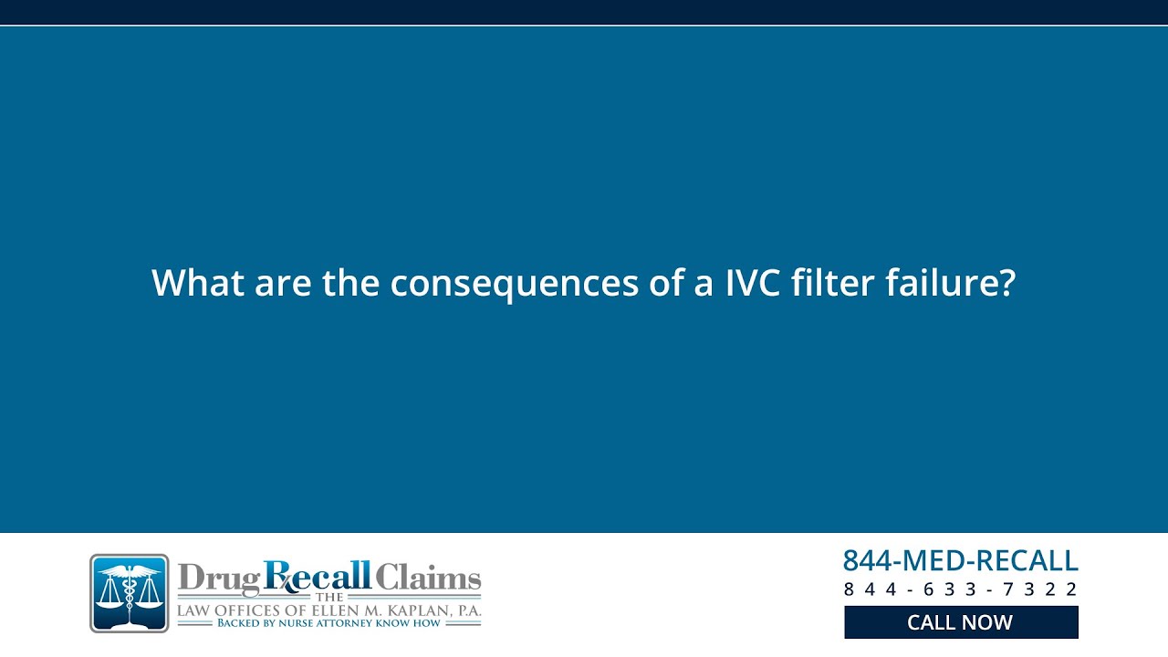What are the consequences of a IVC filter failure? - YouTube