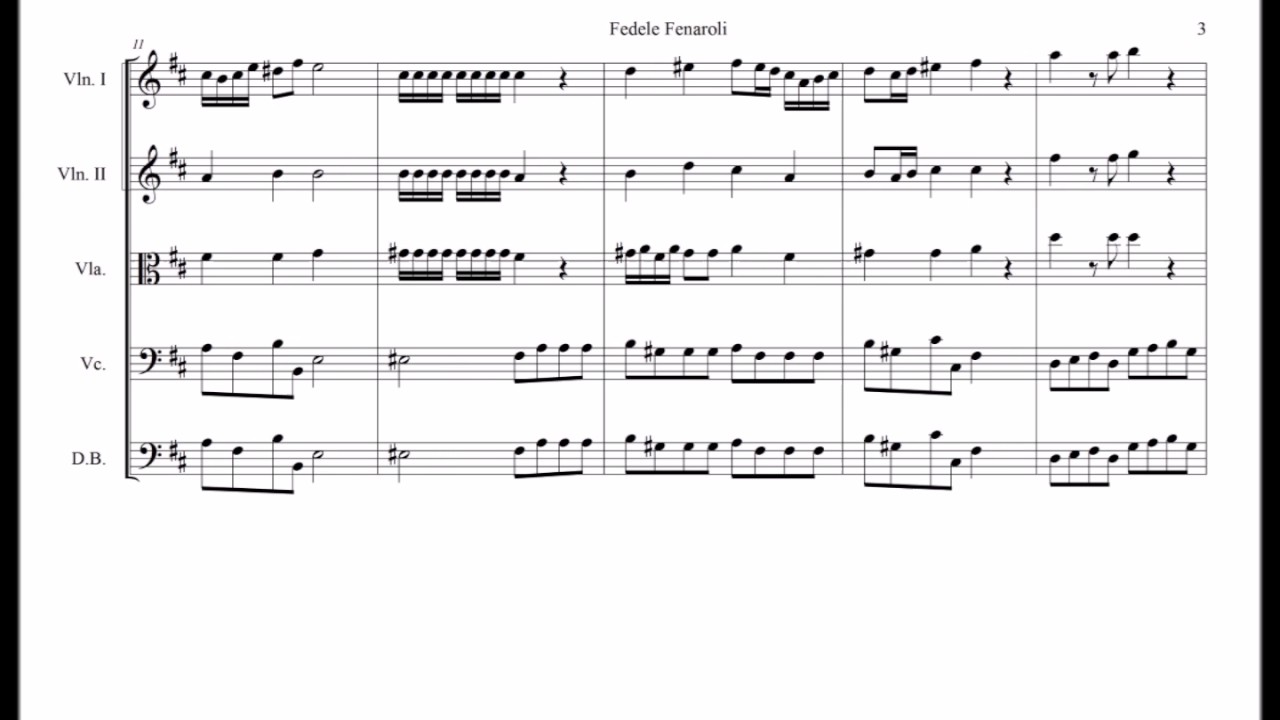 Partimento by Fedele Fenaroli Book 1, No. 6 - YouTube