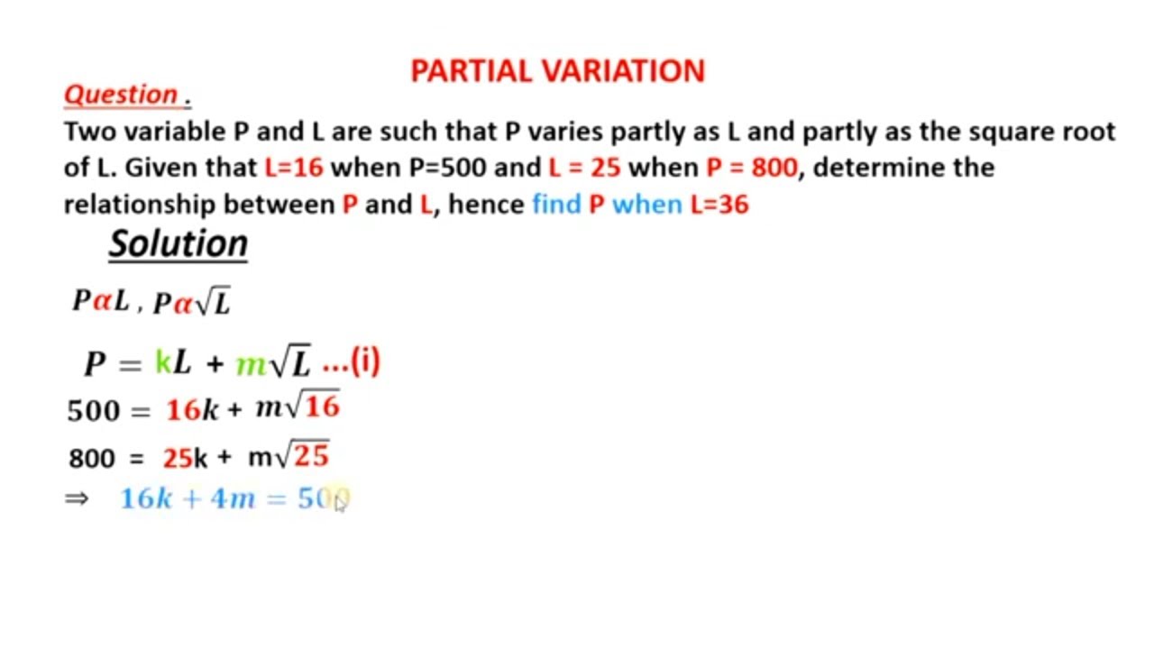 Variation In Mathematics|| Partial variation#variation #maths - YouTube