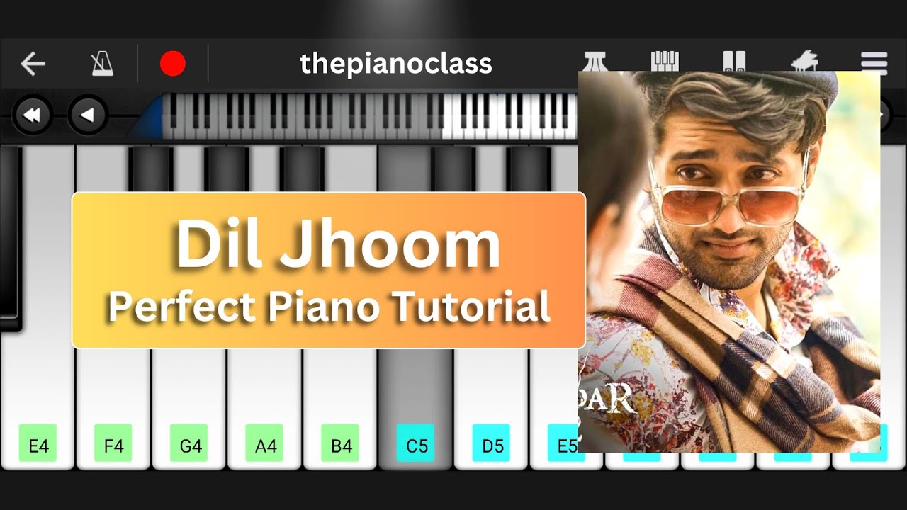 Dil Jhoom - Gadar 2 | Easy Piano Tutorial | Arijit Singh | Sunny Deol, Utkarsh Sharma - YouTube
