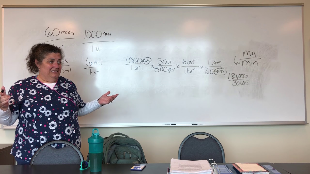 OB Math/Pitocin Calculations - YouTube