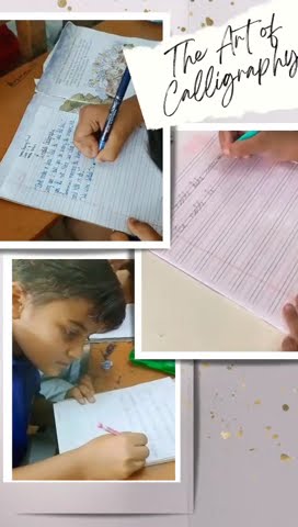 English Calligraphy Competition | The Lucknow Public Collegiate - YouTube