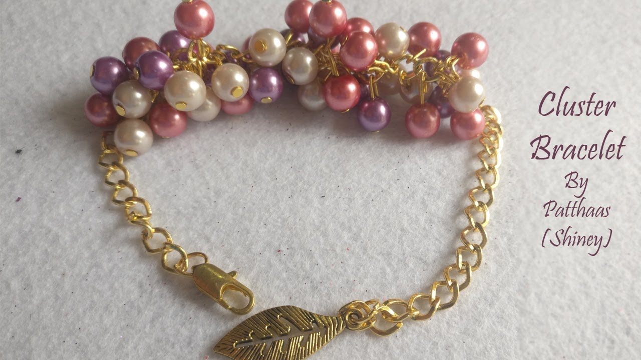 How to Make Beaded Cluster Bracelet Tutorial | Easy | DIY | Patthaas by ...