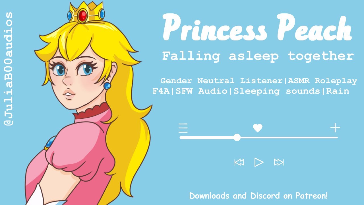 ASMR | F4A | Princess Peach | Falling Asleep Together | Sleeping Sounds ...