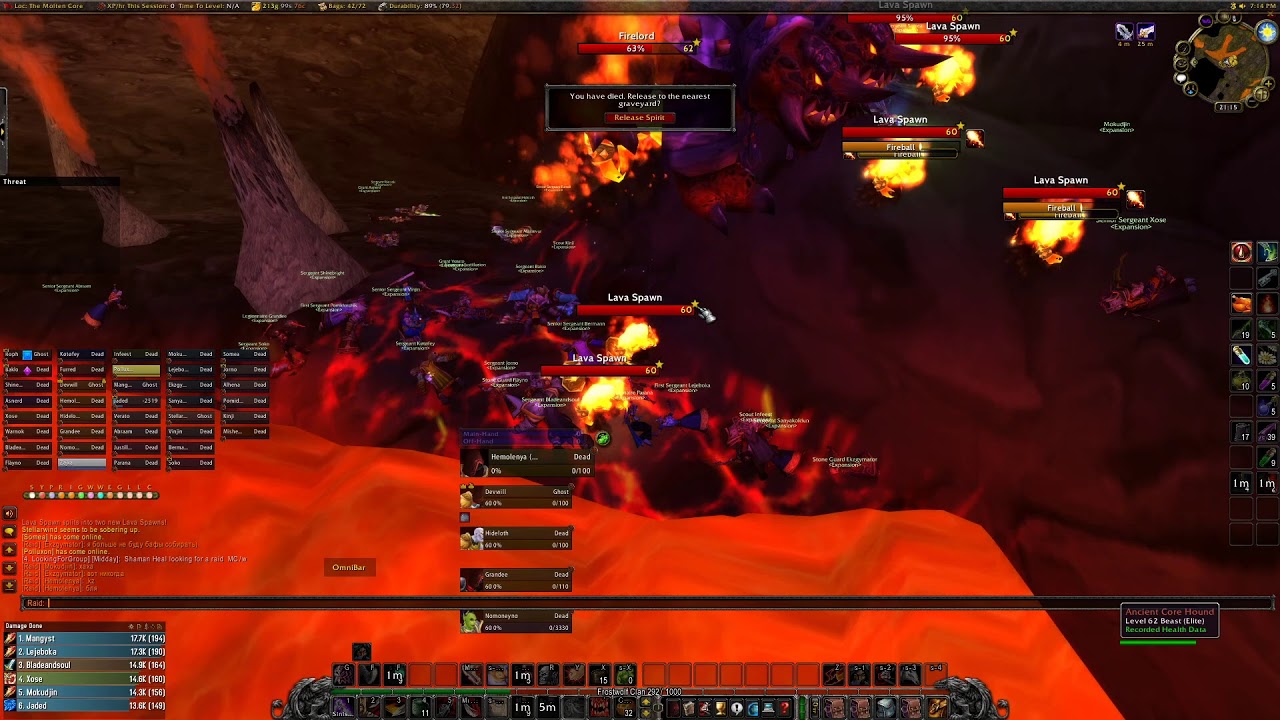 Rogue EU Shazzrah Molten Core(Full) - YouTube
