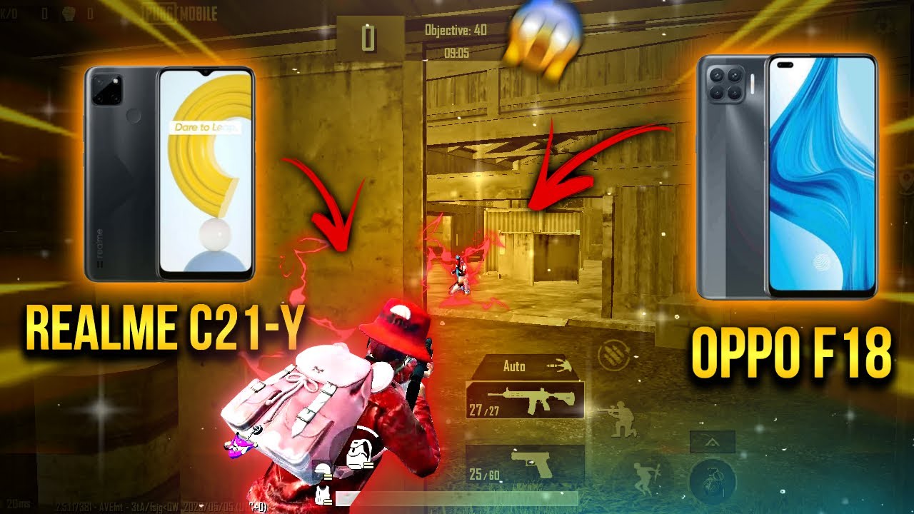 😳 OPPO F18 VS REALME C21-Y 🔥 || REALME C21-Y LATEST GAMEPLAY 🖤 ...