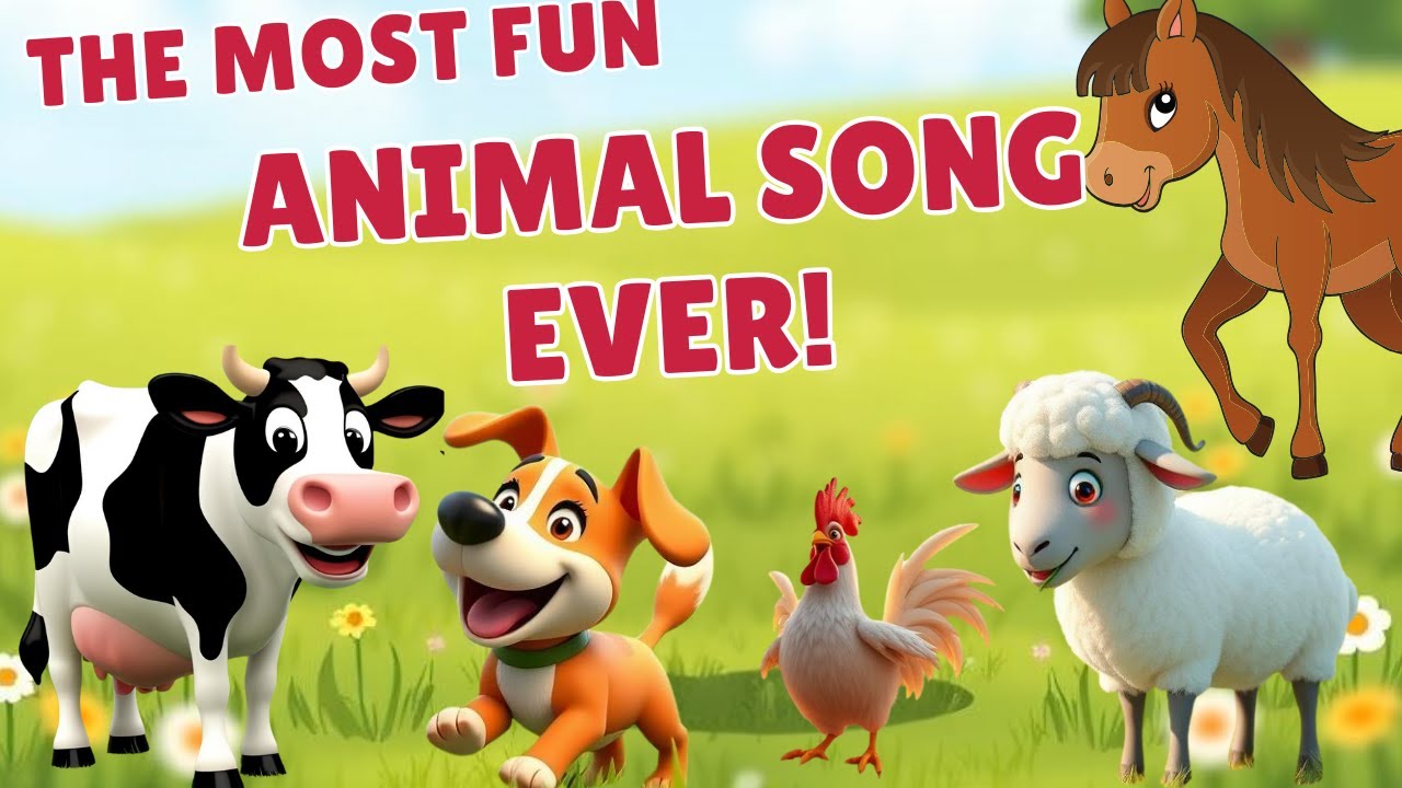 The Most Fun Animal Sounds Song EVER | Moo! Quack! Woof | Animal Sounds ...