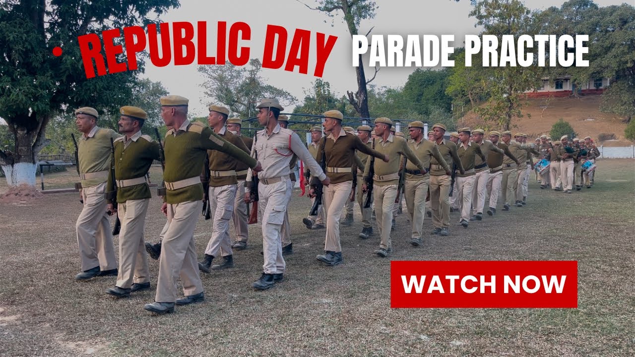 76Republicday parade practice 6th Apbn kathal Silchar (ASSAM) - YouTube