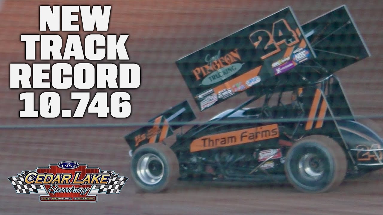 Christopher Thram New Track Record @ Cedar Lake Speedway 5/4/2024 - YouTube