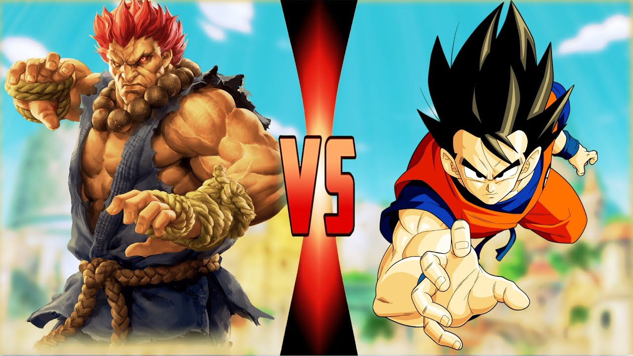 AKUMA VS GOKU | STREET FIGHTER VS DRAGONBALL - YouTube