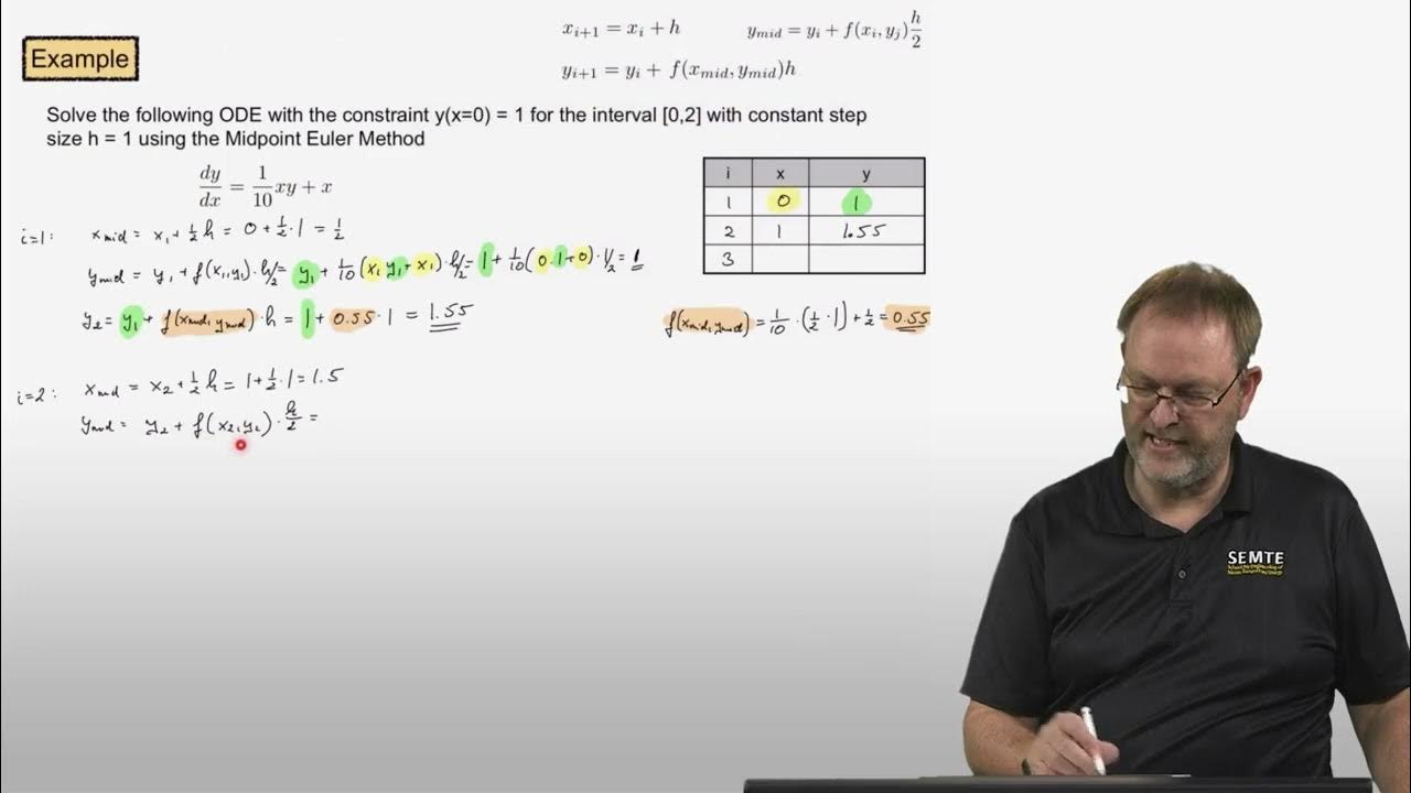 Lecture 8-8 | Midpoint Euler Method | Advanced Mathematical Methods for Engineers - YouTube