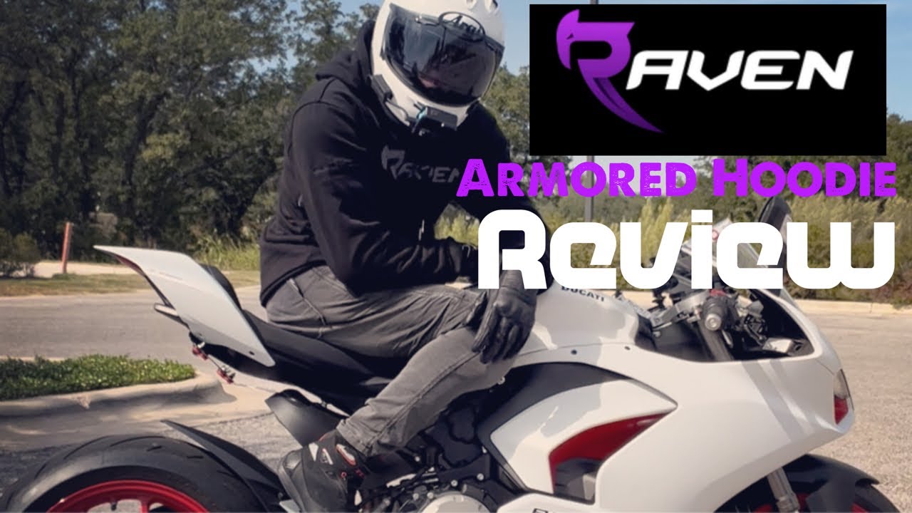 Raven Moto Motorcycle gear (Armored hoodie) - YouTube