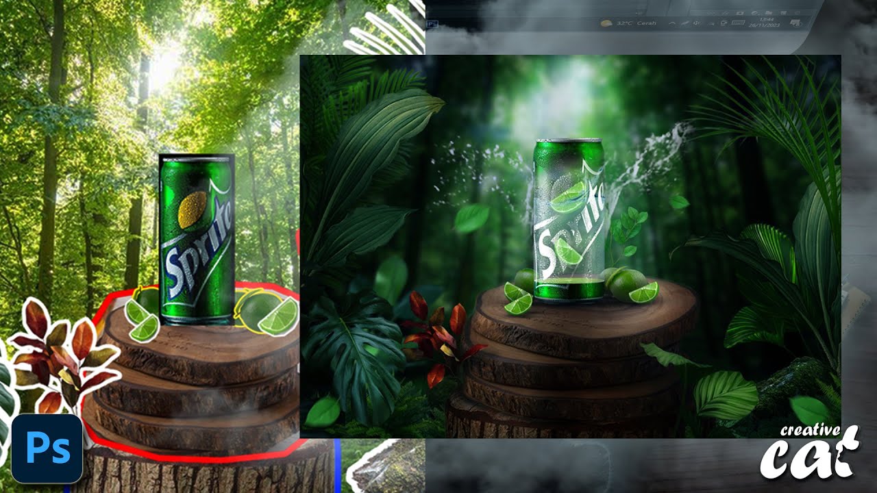 Desain Produk Manipulasi | Photoshop Manipulasi | Manipulation Speed ...