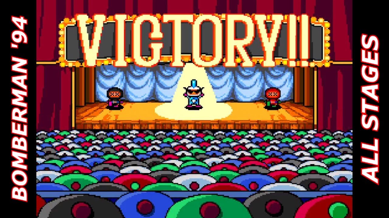 Bomberman '94 (PC Engine, Multiplayer) - All Stages - YouTube