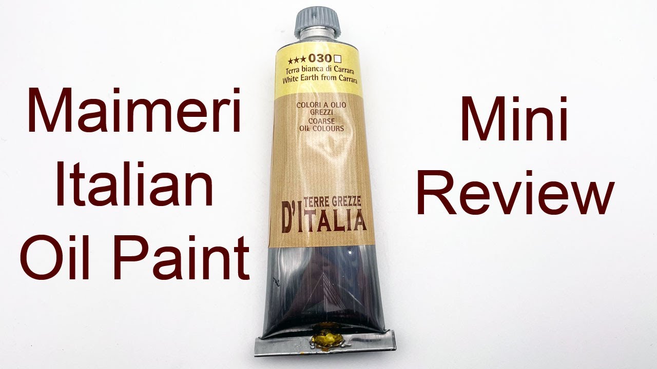 Maimeri Italian Oil Paint Mini Review - White Earth from Carerra vs ...