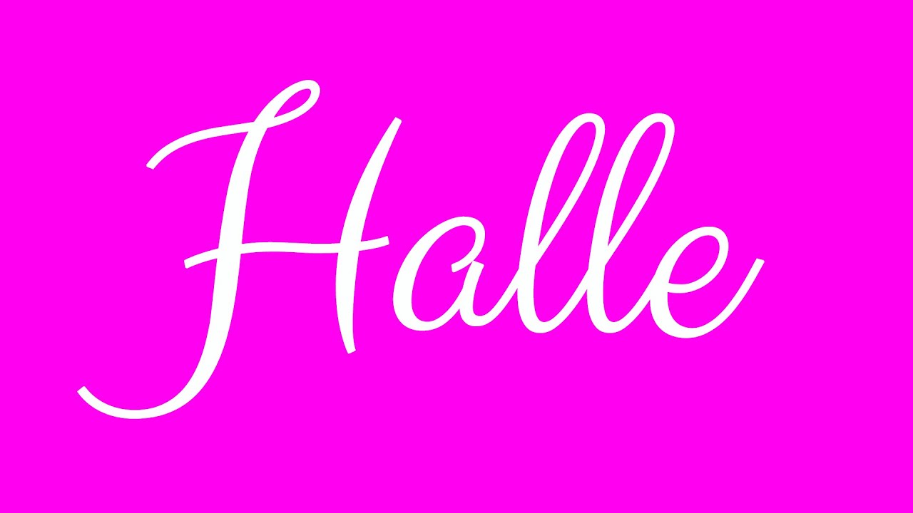 Learn how to Sign the Name Halle Stylishly in Cursive Writing - YouTube