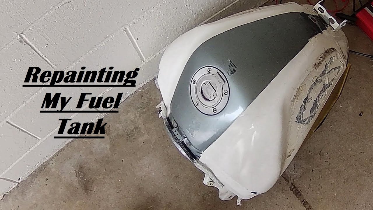 Repainting The Motorcycle Fuel Tank - YouTube