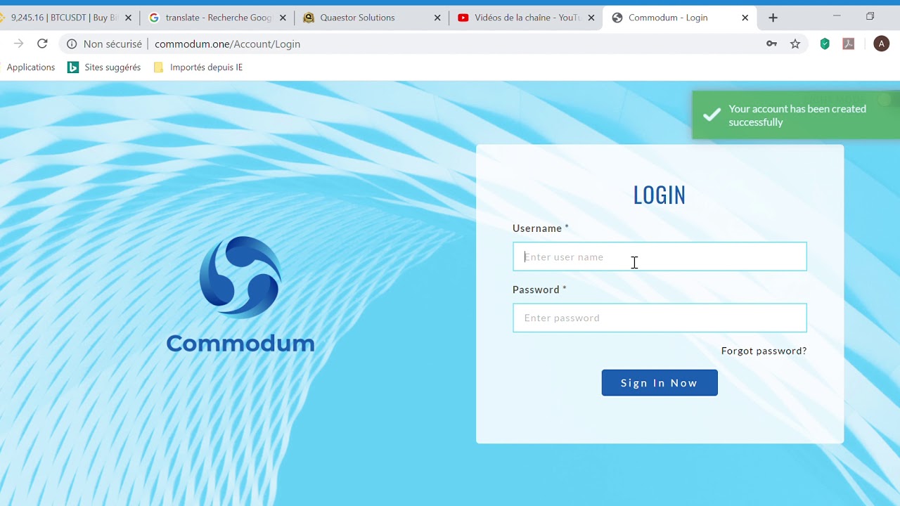 Comment rejoindre COMMODUM et payer les frais d'affiliation - YouTube