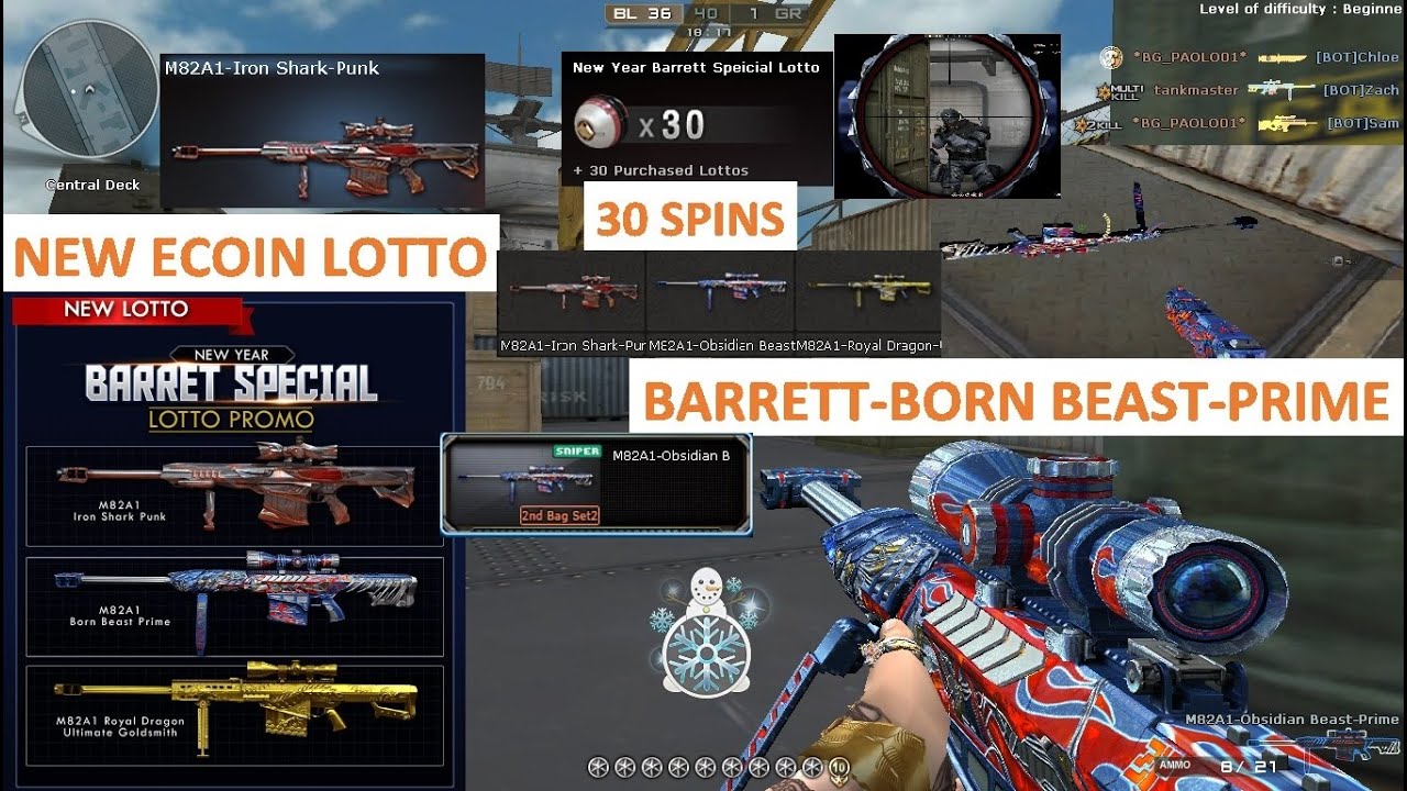 BARRETT-M82A1-BORN BEAST-PRIME & NEW YEAR BARRETT SPECIAL LOTTO IN ...