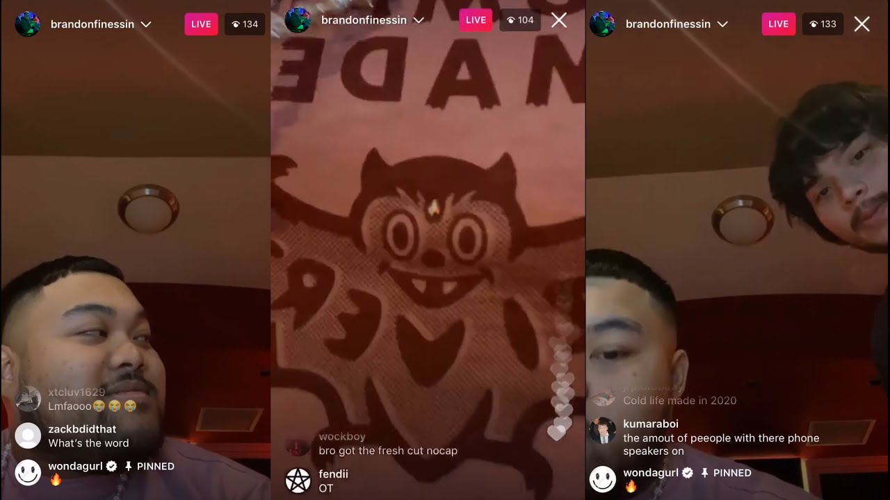 Brandon Finessin Playing 2019, 2020, 2021 Beats & Collabs on IG Live ...