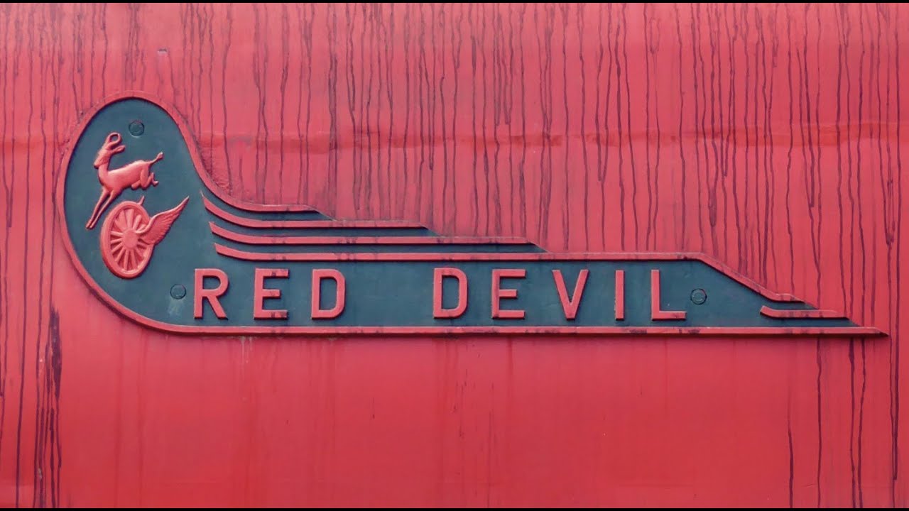 Red Devel der Rote Teufel Dampflok steht vor Kapstadt mit Mayer`s ...