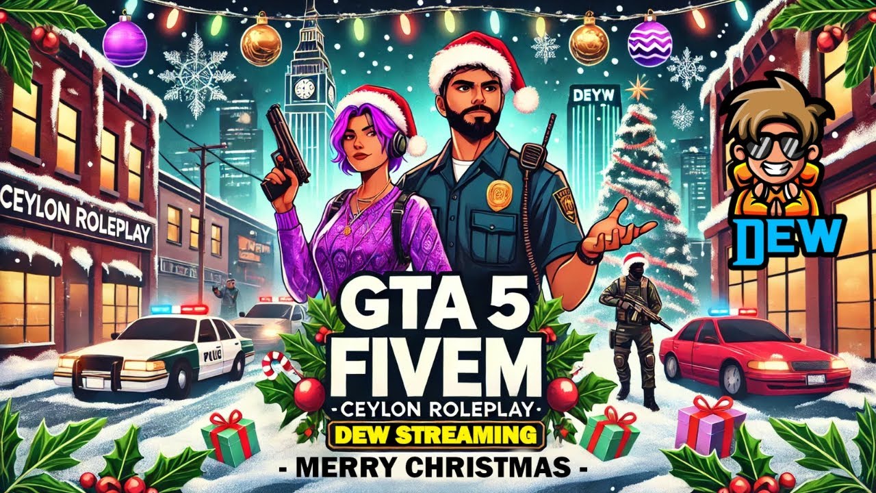🔴සුභ නත්තලක් වේවා යාලුවනේ...! | Roger Hogan | LSPD | CCPD | Day 23 ...