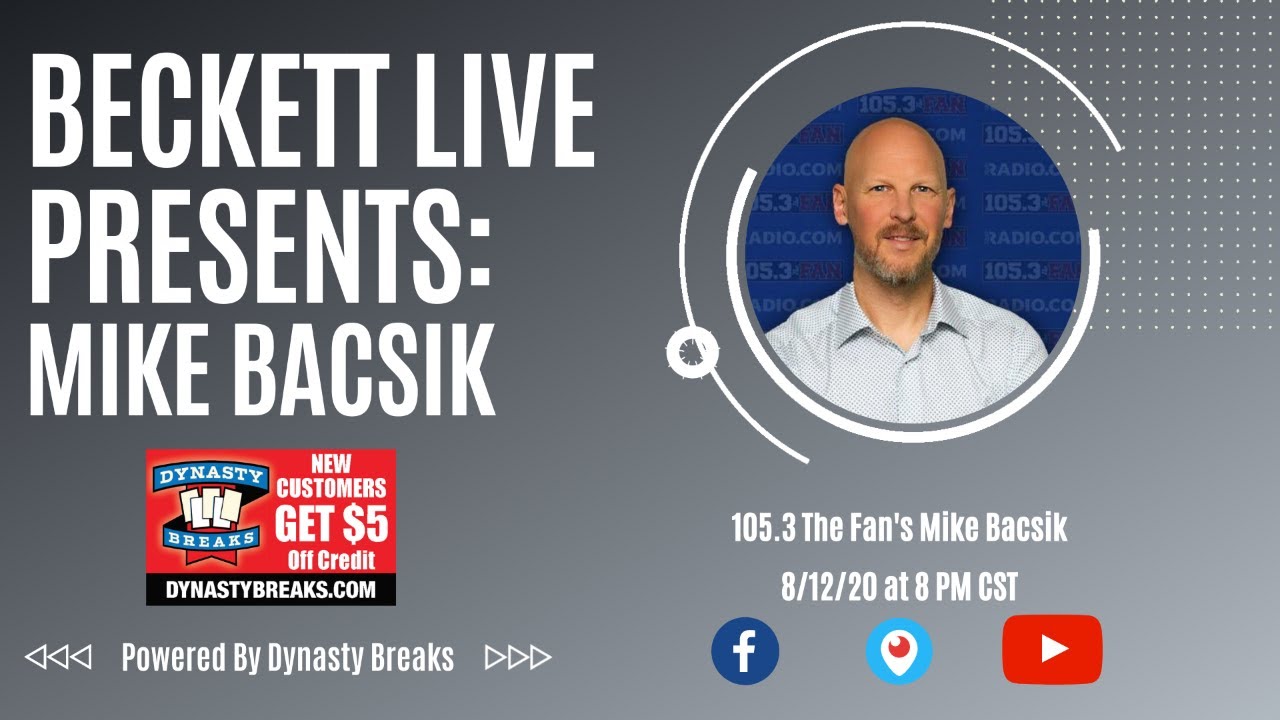 Beckett Live Presents: 105.3 The Fan's Mike Bacsik - YouTube