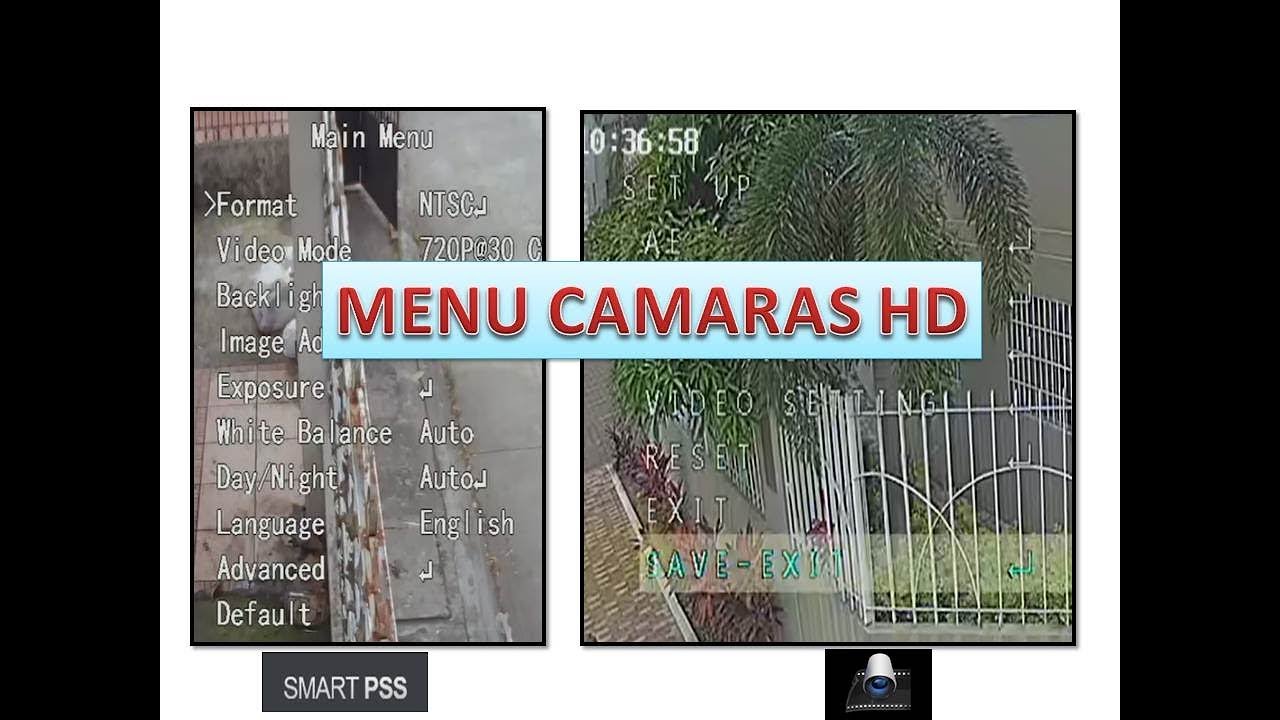 Menú cámara HD (Dahua, Hikvision, Epcom) - YouTube