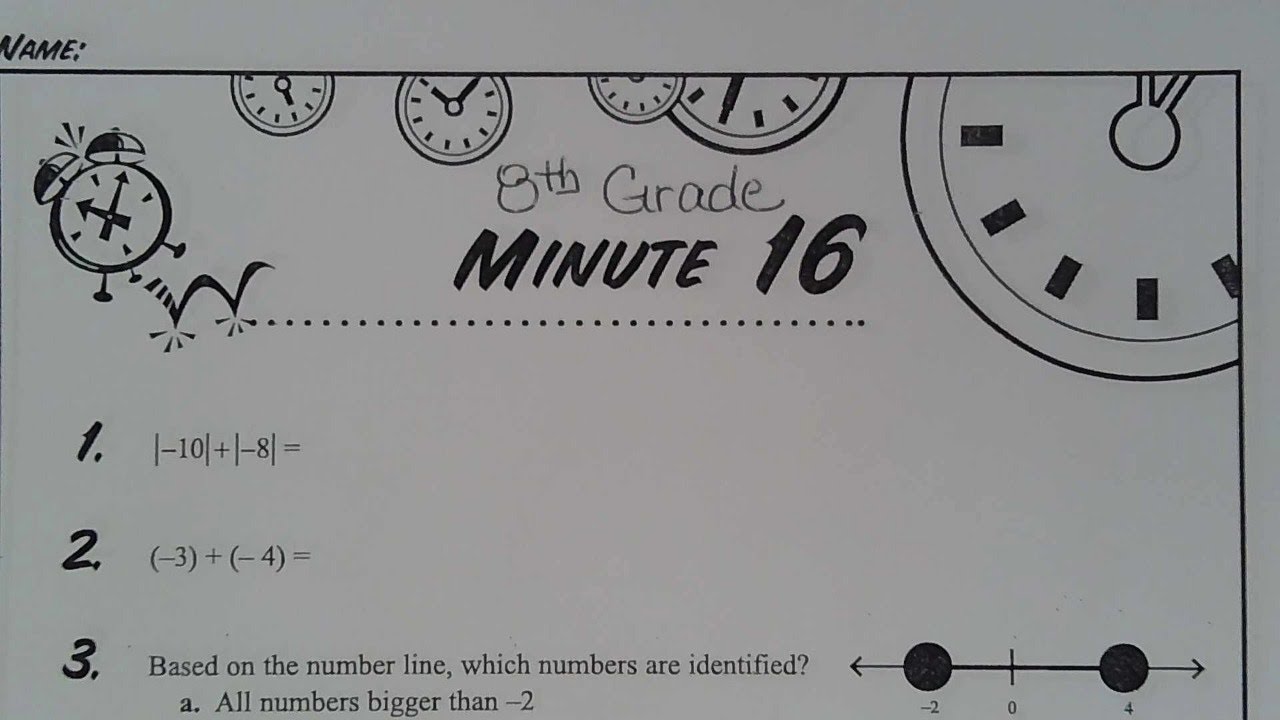 8th Grade Math Lesson #16 - YouTube