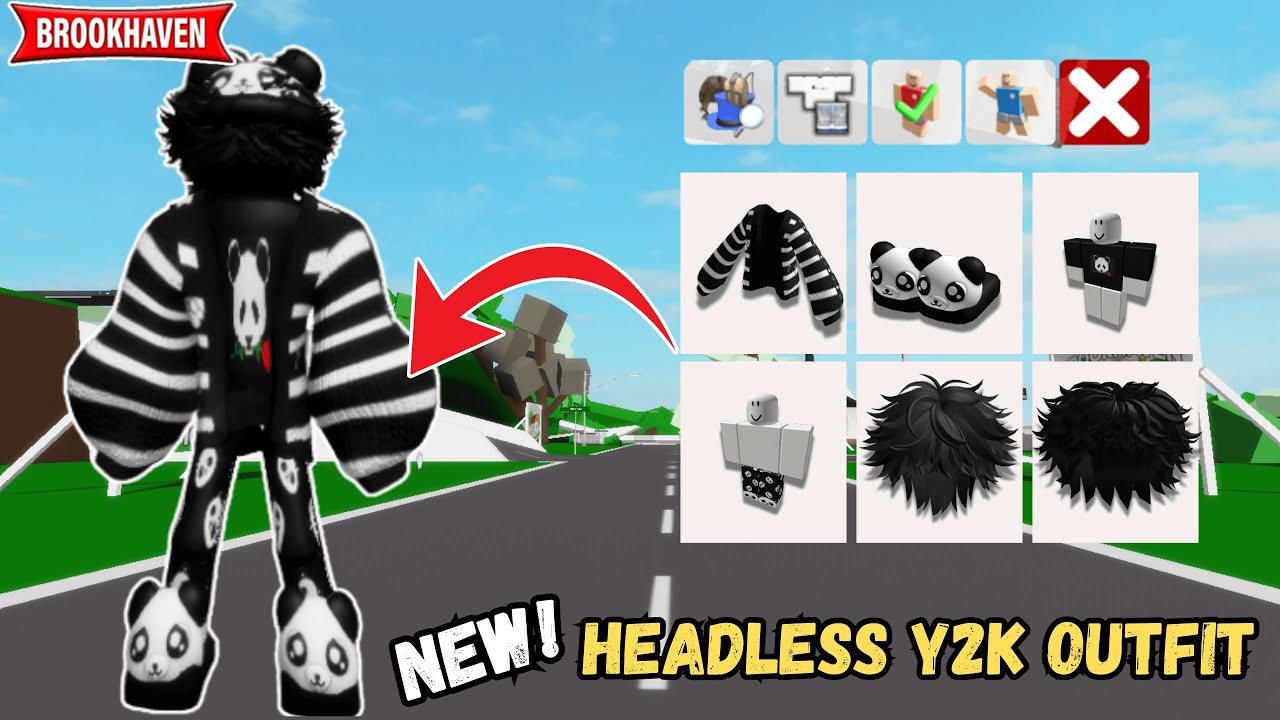 Headless Y2k Outfit Codes/Id For Brookhaven - Roblox 2025 - YouTube