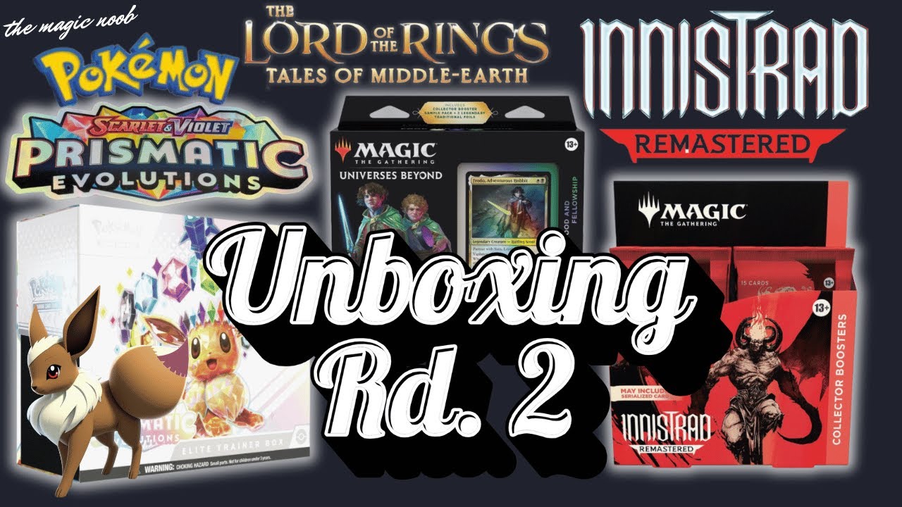 POKEMON: Prismatic Evolutions; MTG: INNISTRAD Remastered; MTG LOTR ...