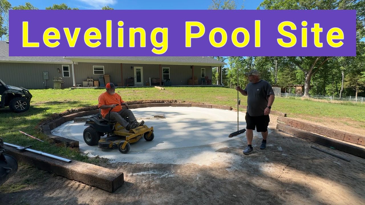 Leveling Pool Site | Installing Pool | Adding 12000 Gallons of Water ...