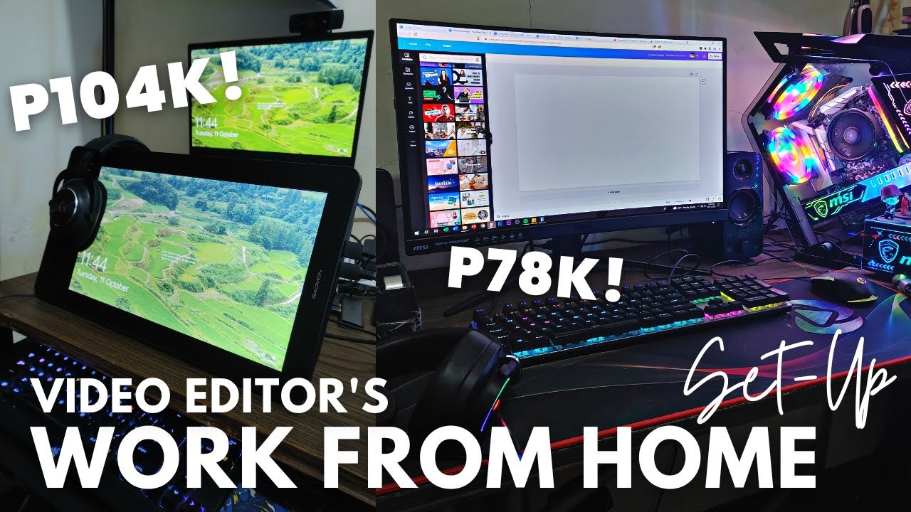 MY VIDEO EDITORS' OFFICE SET-UP: @JhazeldeVera + DEVICES' Shopee Links ...