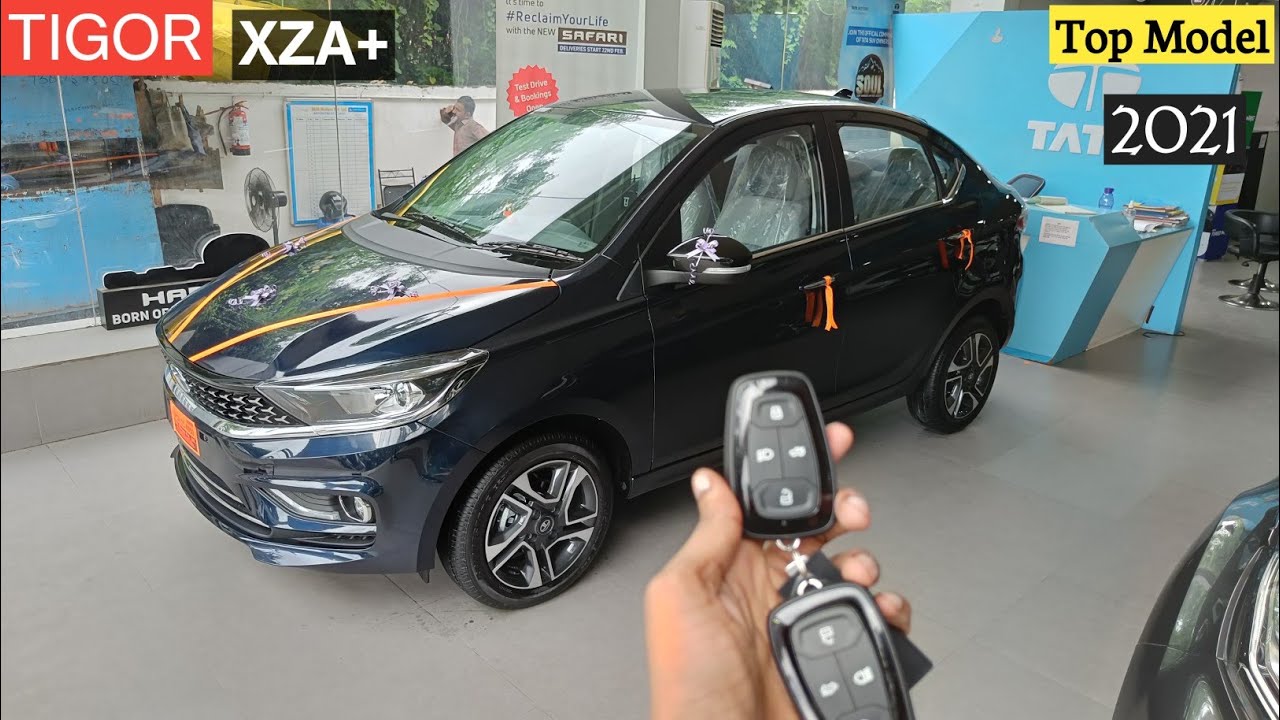 Tata Tigor XZA Plus 2021 | Tigor Amt Top Model Review | Price • Engine ...