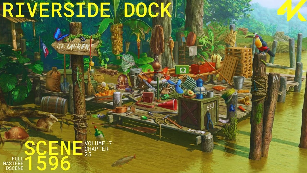 June's Journey Scene 1596 | Vol 7 Ch 25 | Riverside Dock | Mastered Scene | 4K HDR 60fps - YouTube