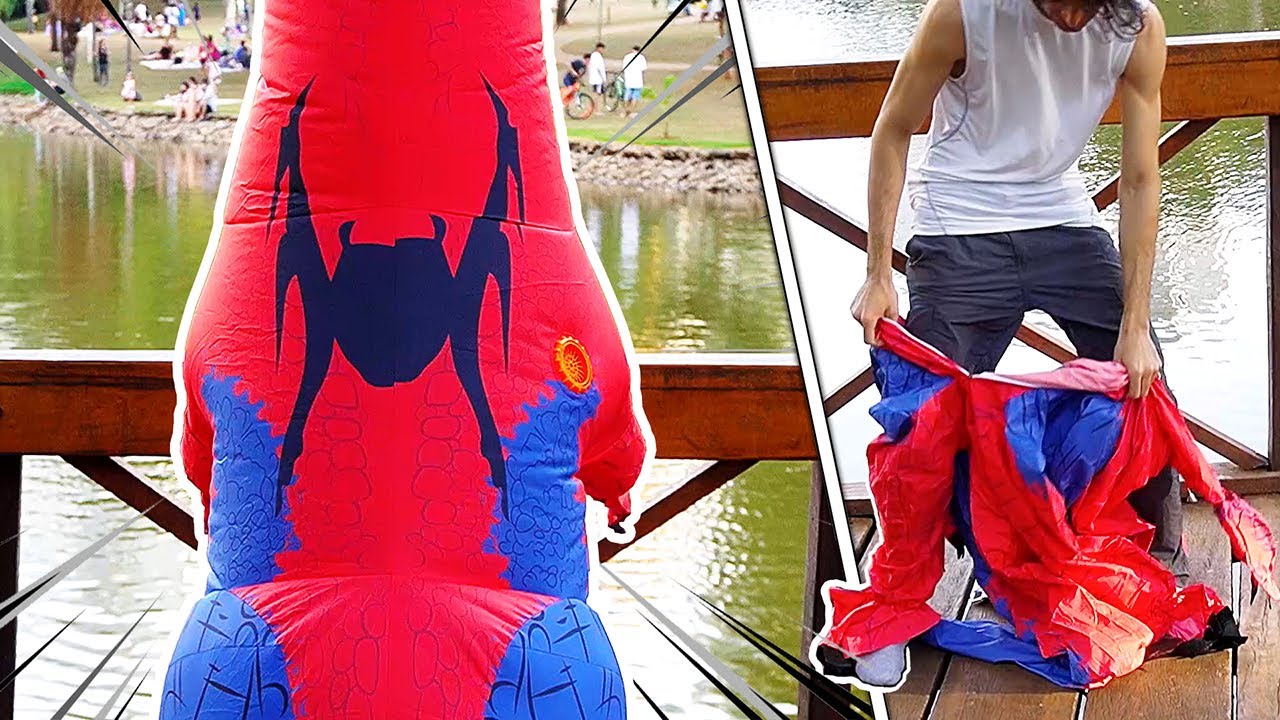 SPIDER-REX COSTUME Suiting Up Spider-Man Rex Cosplay - YouTube