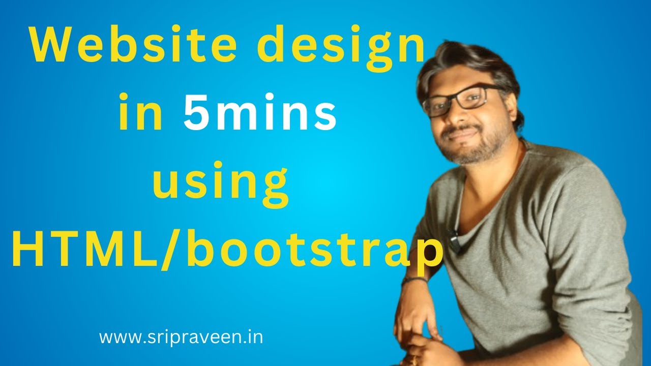 Basic Website Design Using Bootstrap Webdevelopment Coding Youtube 4083