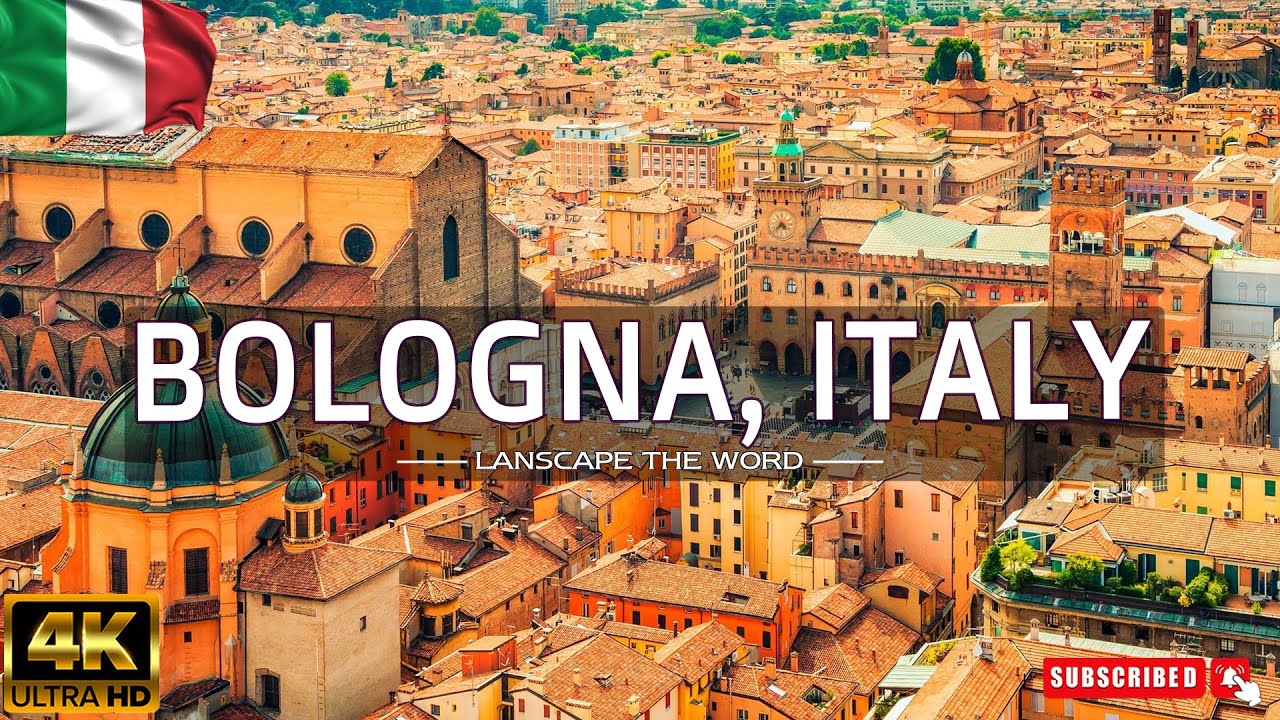 FLY OVER BOLOGNA ITALY 4K UHD - Wonderful Natural Landscape With ...