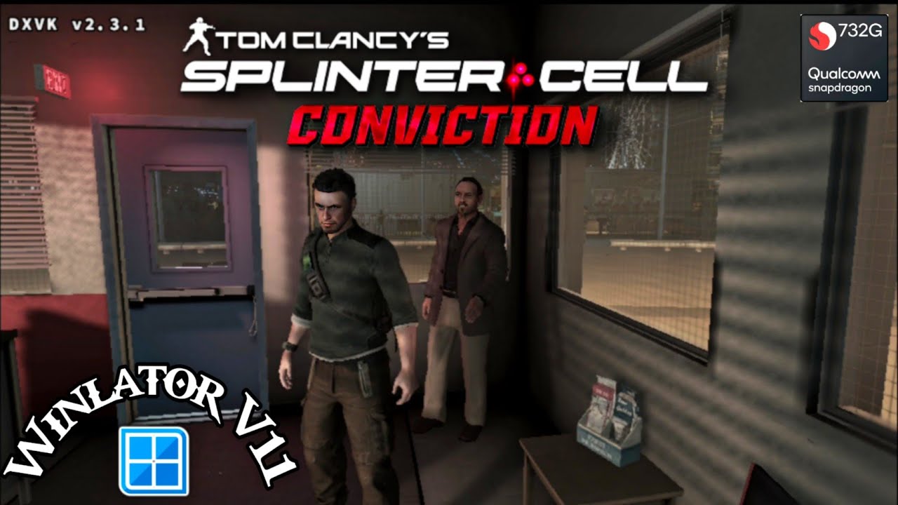 Splinter Cell Conviction (HD) Gameplay | Winlator V11 (Windows ...