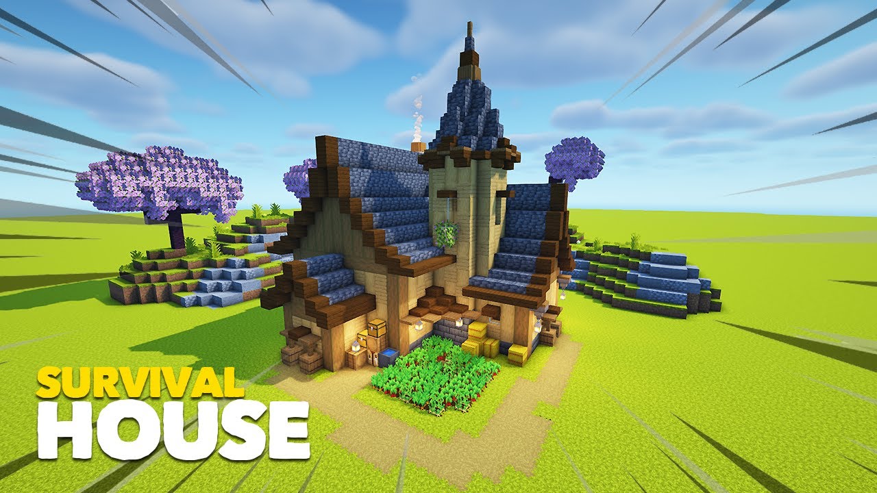 Minecraft Survival House - EASY BUILD ! - YouTube