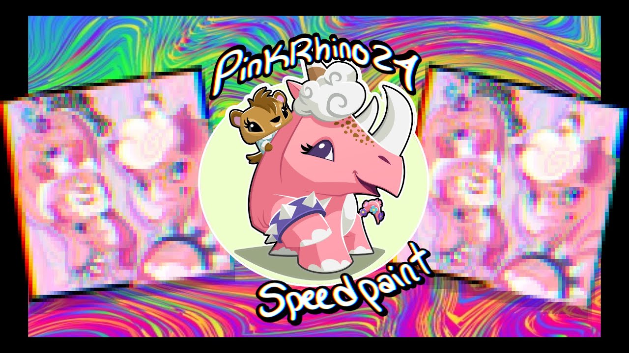 PinkRhino 24 | Speedpaint | Animal Jam - YouTube