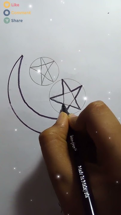 HOW TO DRAW MOON || How to draw Moon step by step || Moon Drawing ...