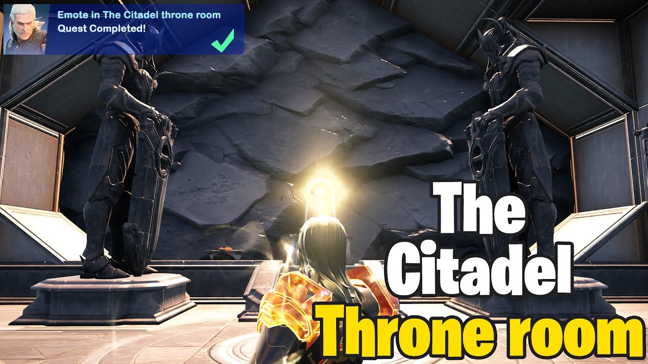 Emote in The Citadel throne room | Fortnite - YouTube