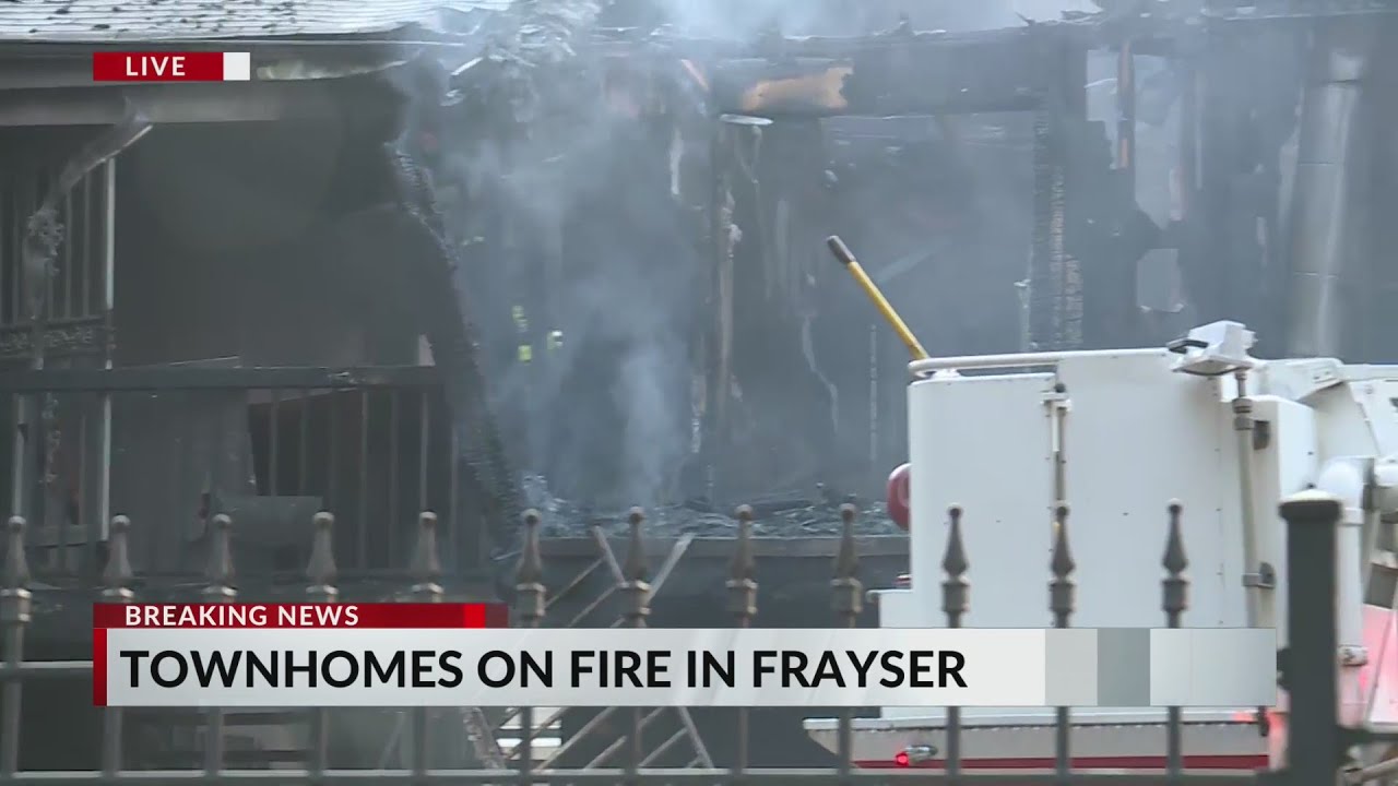 Several units destroyed in fire at Frayser townhomes - YouTube