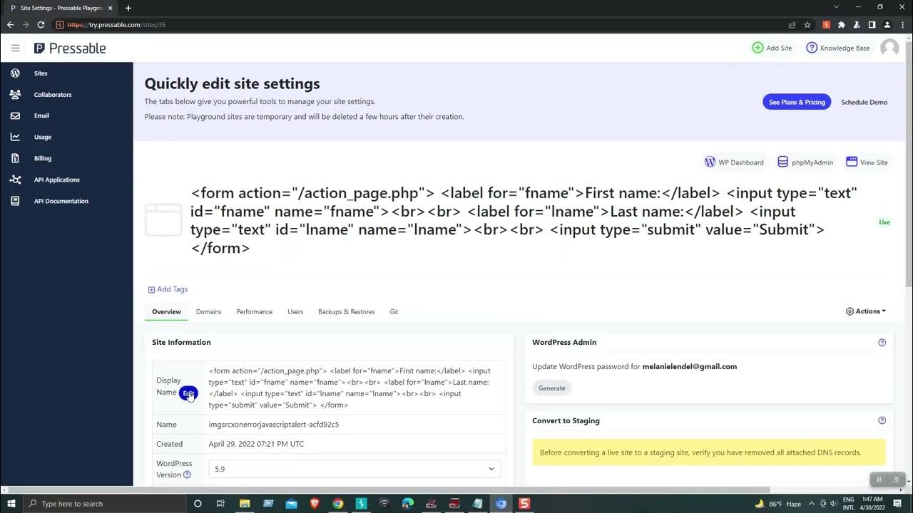 300$ Bounty XSS and HTML INJECTION on PRESSABLE.COM #hackerone - YouTube