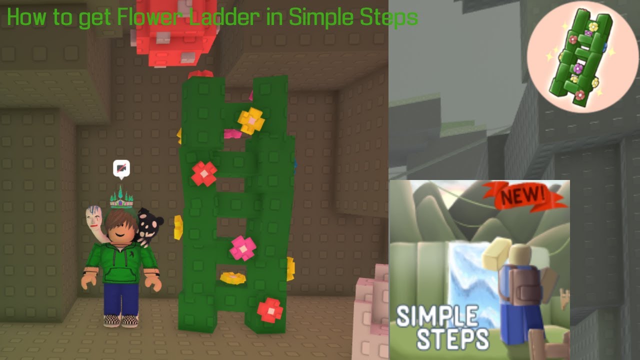 How to get Flower Ladder in Roblox Simple Steps! (steep steps spinoff ...
