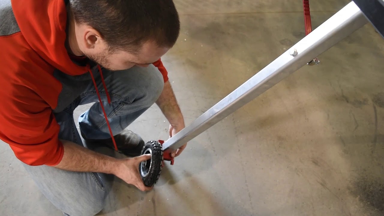 Just-Bend Wheel kit for the Just-Bend Collapsible Brake Stand - YouTube