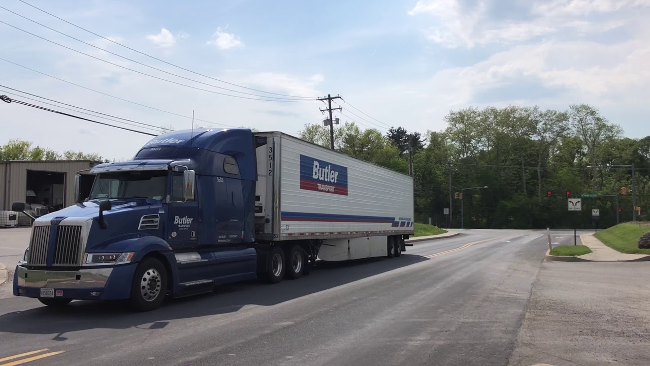 Butler Transport Tractor Trailer - 5/10/18 - YouTube