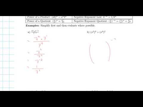 jan 23 map4c review exponent law 2 - YouTube